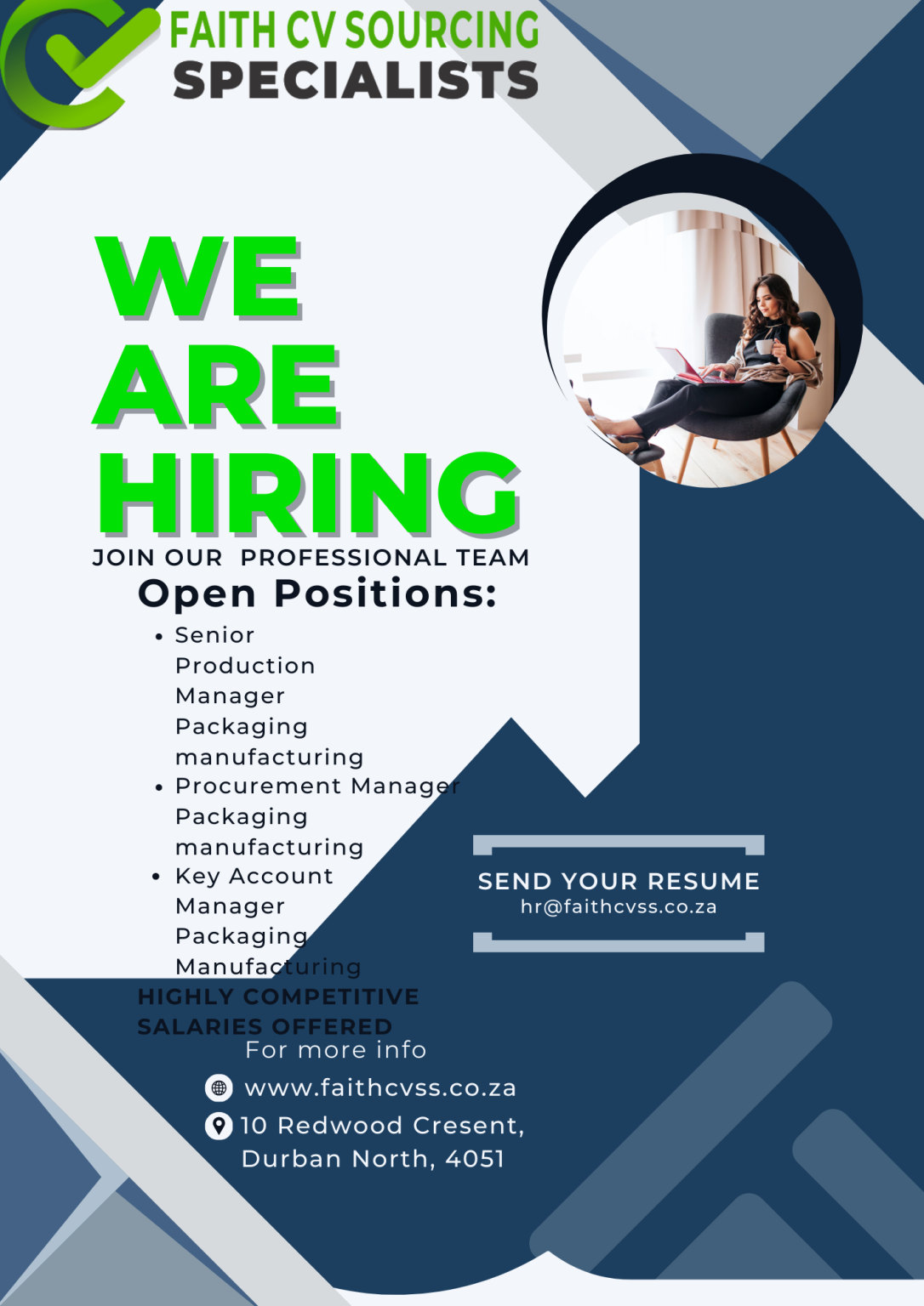 We are hiring! - Faith CV Sourcing Specialists